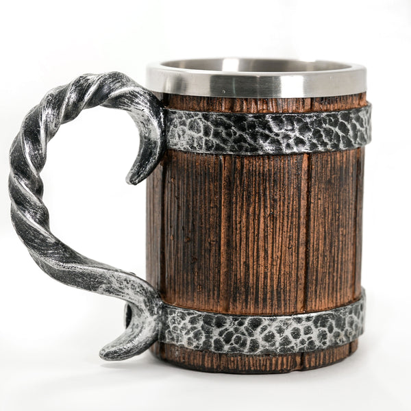 Premium Viking Beer Barrel Tankard